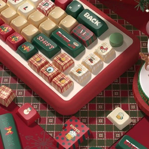Happy Holidays Christmas Theme Keycap Set for Mechanical - Etsy