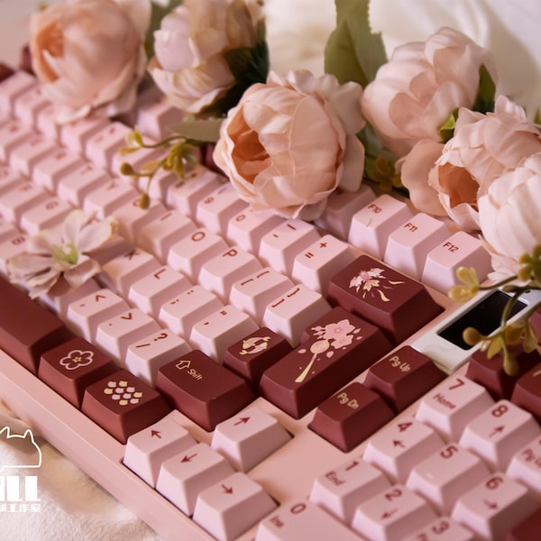 Cherry Blossom Keyboard - Etsy