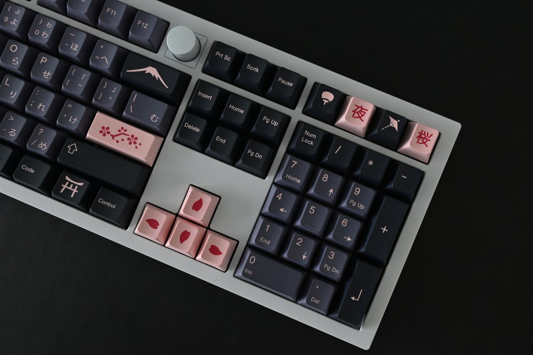 Night Sakura Japanese Theme Keycap Set: Cherry Profile, PBT - Etsy