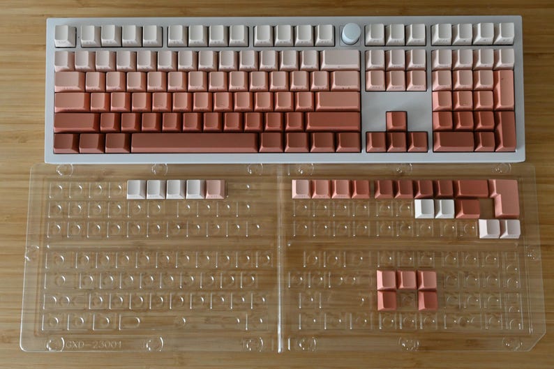 Backlit Pink Red Gradient Keycap Set: Cherry Profile, PBT - Etsy