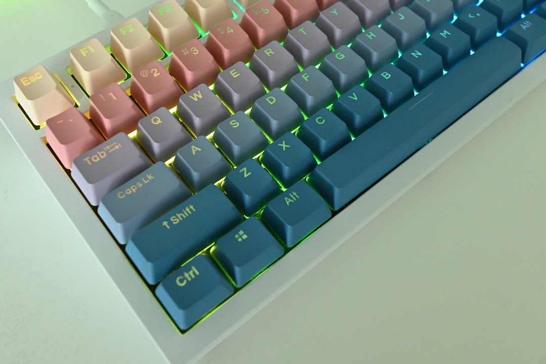 Evening Sunset Gradient Backlit Keycap Set: Cherry Profile, PBT - Etsy