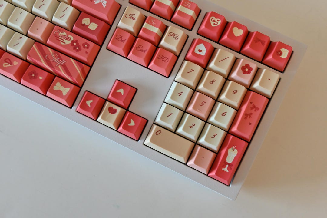 Valentines Love Heart Theme Keycap Set: Cherry Profile, PBT - Etsy