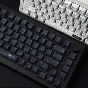 Contour Waves Keycap Set: Backlit, Cherry Profile, PBT - Etsy