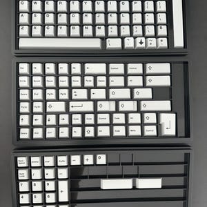 Minimalist Space Silver Gray Keycap for Mechanical Keyboard | 136 Keys ...