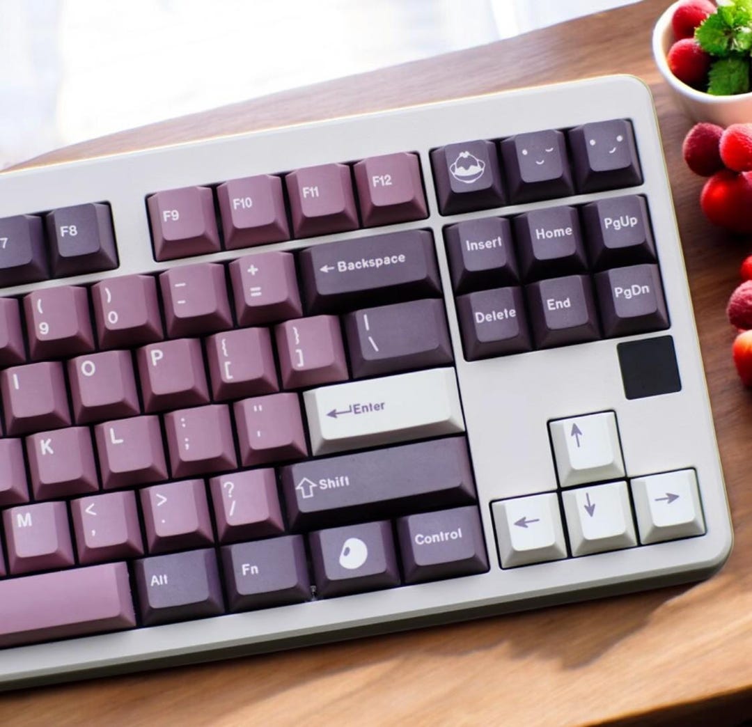 Cute Berry Dessert Keycap Set for Mechanical Keyboard | 135 Keys ...