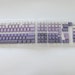 132 Pcs Backlit Dark Purple Gradient Keycap Set for Mechanical Keyboard ...