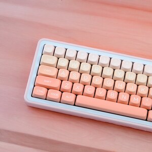 Orange Pink Pastel Gradient Keycap Set for Mechanical Keyboard 121 Keys ...