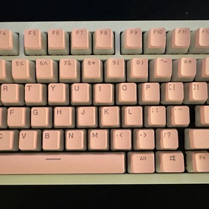 Backlit Translucent Pink Pudding Theme Keycap Set for Mechanical ...