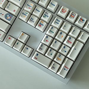 Retro Japanese Video Game Theme Keycap Set: Cherry Profile, PBT - Etsy