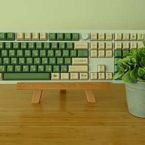 Matcha Japanese Green Tea Cafe Theme Keycap Set for Mechanical Keyboard ...