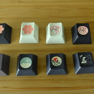 Night Sakura Japanese Theme Keycap Set: Cherry Profile, PBT - Etsy