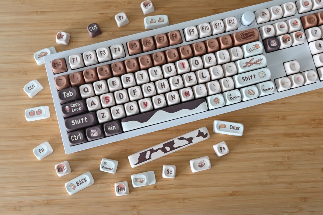 Chocolate Coffee Cafe Keycap Set: MOA Profile, PBT - Etsy