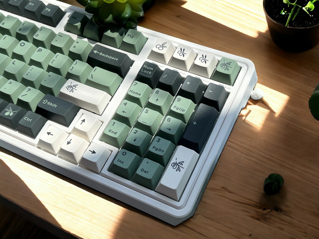 Green Olive Nature Keycap Set: Cherry Profile, PBT - Etsy