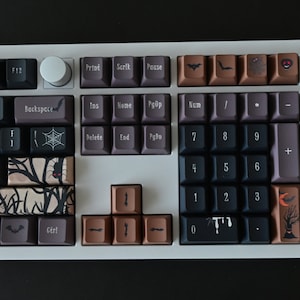 Spooky Cartoon Halloween Keycap Set for Mechanical Keyboard | 157 Keys ...