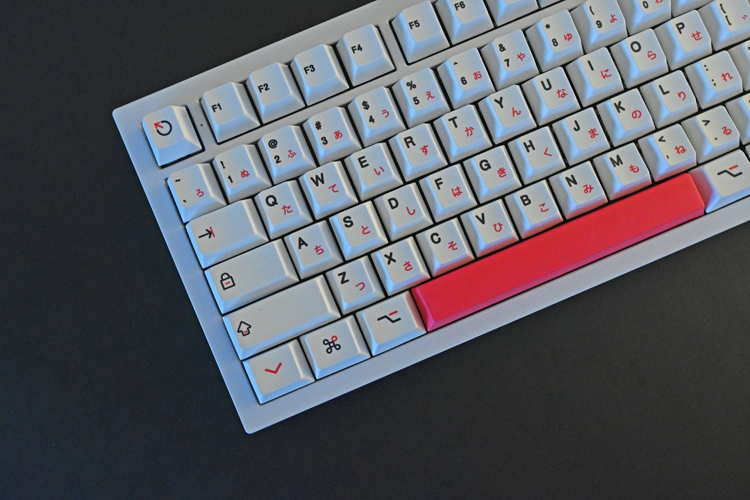 Minimalist Red / White Japanese Theme Keycap Set for Mechanical ...
