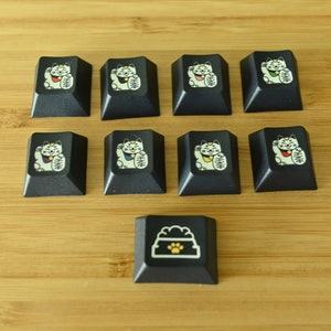 Pink Cat Cafe Keycap Set: MAO Profile, PBT - Etsy