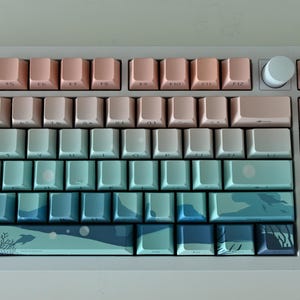 Aqua Dream Deep Ocean Theme Keycap Set: Cherry Profile, PBT - Etsy