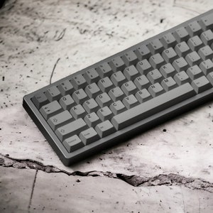 Minimalist Space Silver Gray Keycap for Mechanical Keyboard | 136 Keys ...