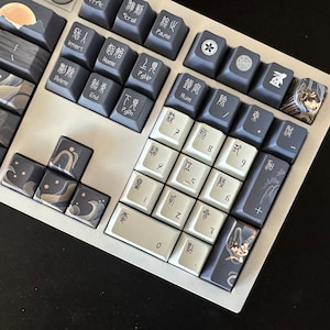 Dark Night Moon Chinese Theme Keycap Set: Cherry Profile, PBT - Etsy