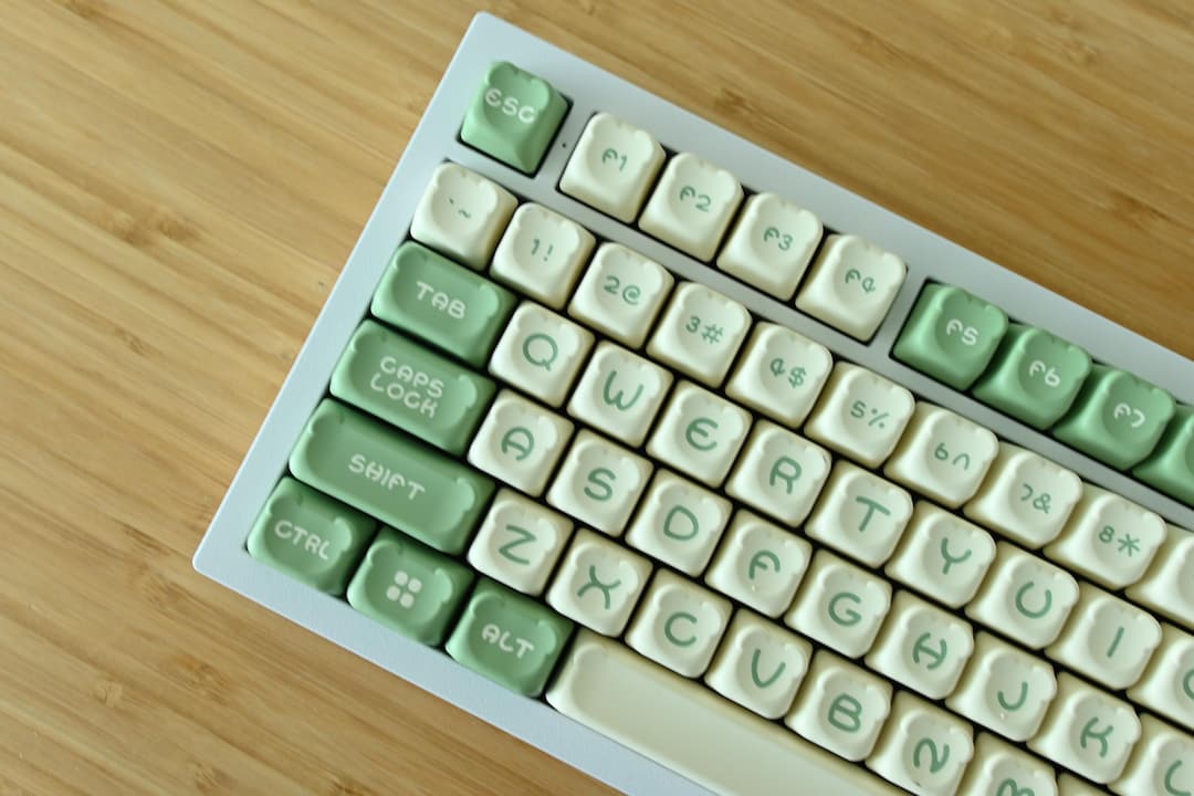 Matcha Green Keycap Set: MOA Profile, PBT - Etsy