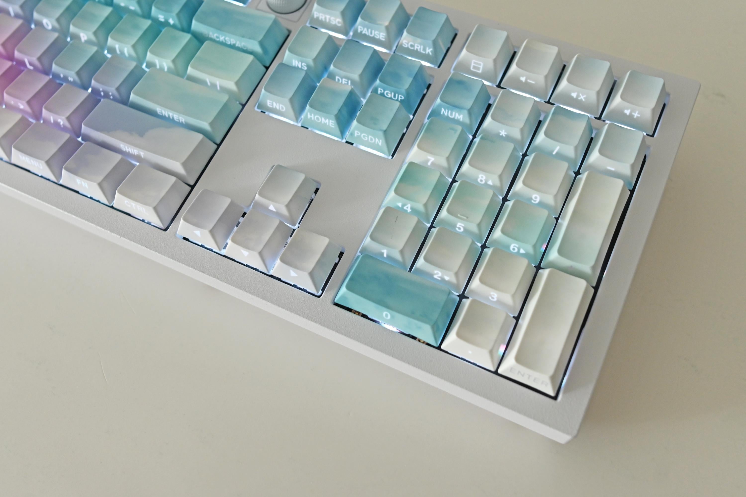 Fairy Sky Dream Clouds Keycap Set: Backlit & Side Print, Cherry Profile ...