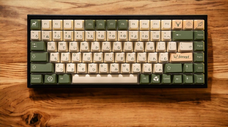 Forest Spirit Keycap Set: Japanese Theme, Cherry Profile, PBT - Etsy