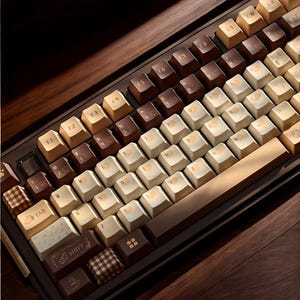 Mango Cat Cafe Coffee Theme Keycap Set: Cherry Profile, PBT - Etsy