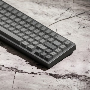 Minimalist Space Silver Gray Keycap for Mechanical Keyboard | 136 Keys ...