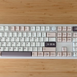 Minimalist Dessert Cafe Theme Keycap Set for Mechanical Keyboard | 118 ...