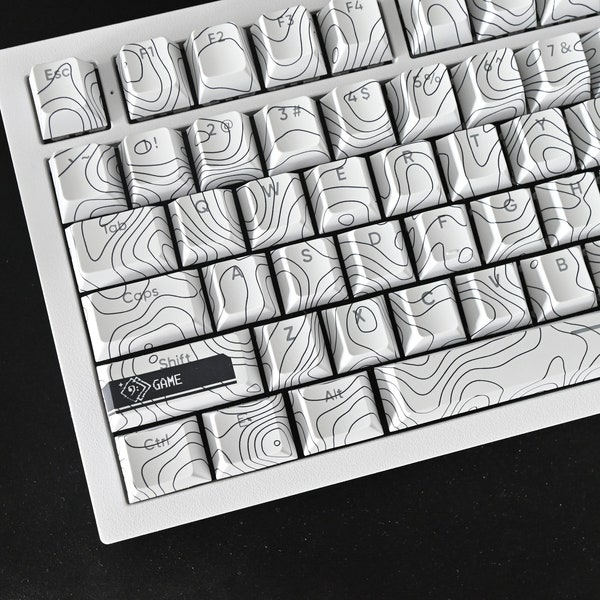 Topographic Keycaps - Etsy
