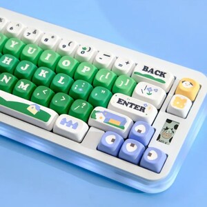 Cute Happy Cow Milk Keycap Set for Mechanical Keyboard 128 - Etsy