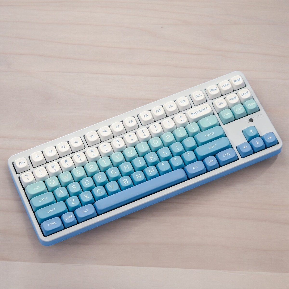 Glacier Ice Blue Gradient Keycap Set: MOA Profile, PBT - Etsy