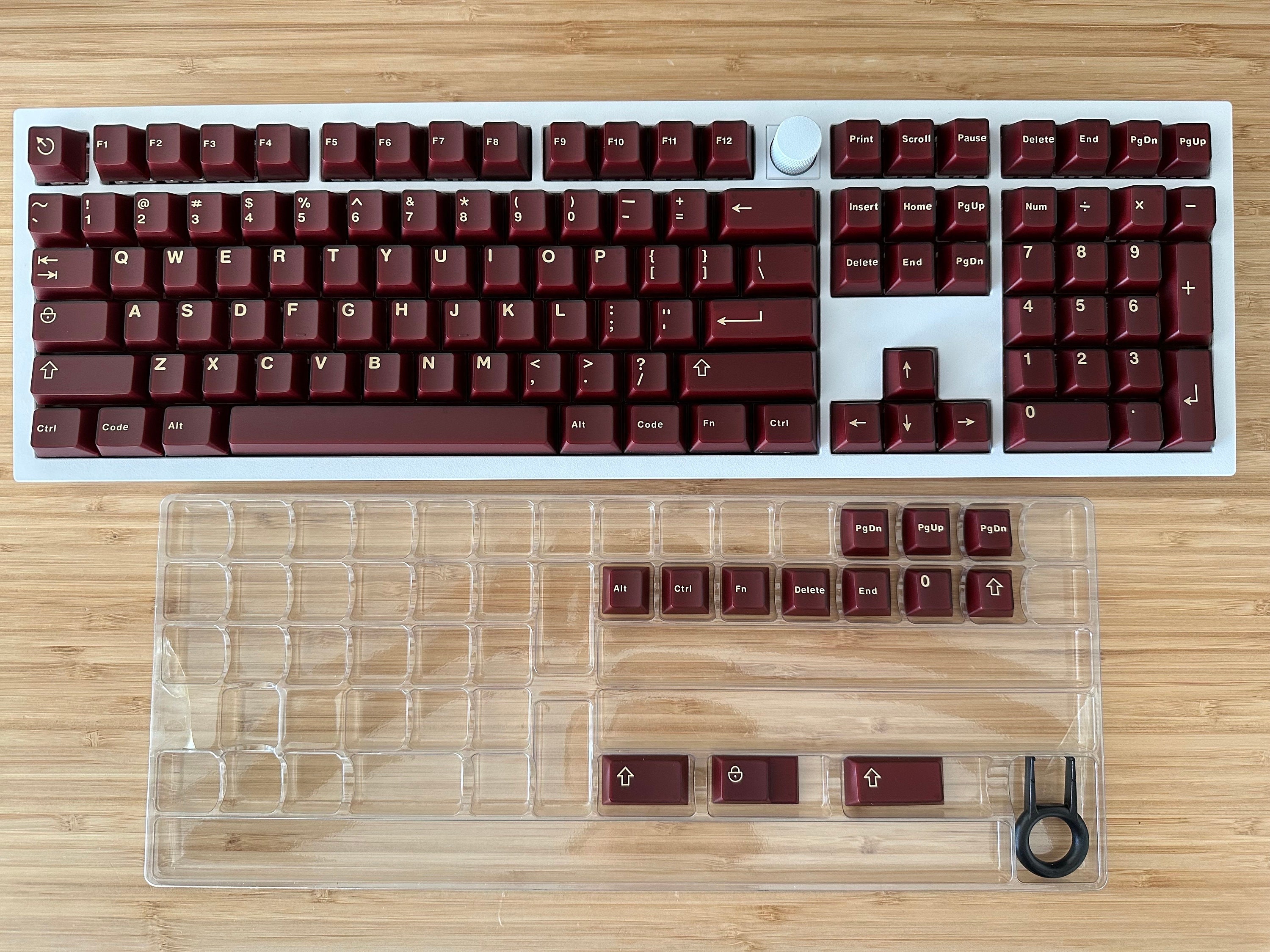 Dark Red Keycap Set: Cherry Profile, ABS - Etsy
