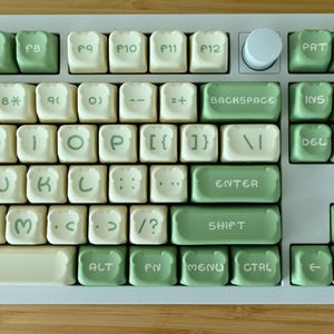 Matcha Green Keycap Set: MOA Profile, PBT - Etsy