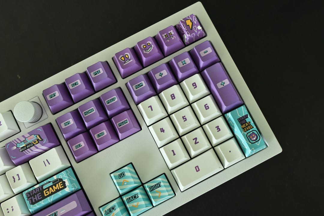 Purple Retro Arcade Game Keycap Set: Cherry Profile, PBT - Etsy