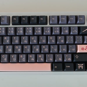 Night Sakura Japanese Theme Keycap Set: Cherry Profile, PBT - Etsy