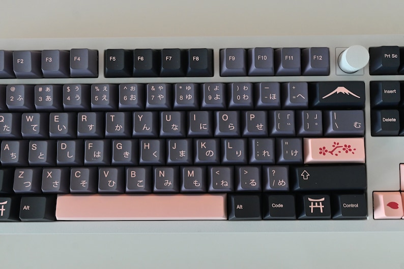 Night Sakura Japanese Theme Keycap Set: Cherry Profile, PBT - Etsy