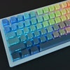 130 Pcs Blue Night Moon Gradient Keycap Set for Mechanical Keyboard PBT ...