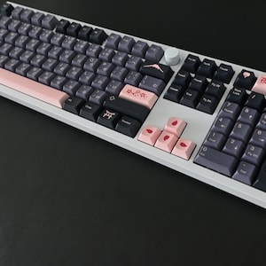 Night Sakura Japanese Theme Keycap Set: Cherry Profile, PBT - Etsy