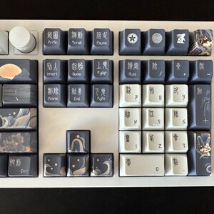 Dark Night Moon Chinese Theme Keycap Set: Cherry Profile, PBT - Etsy