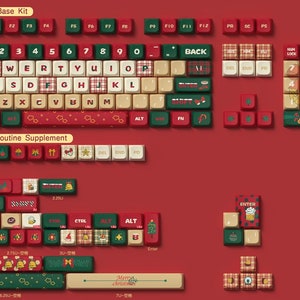 Happy Holidays Christmas Theme Keycap Set for Mechanical - Etsy