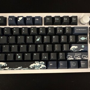 Ocean Waves Keycap Set: Stormy Night Sea Theme, Cherry Profile, PBT - Etsy