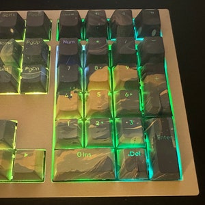 Backlit Space Night Sky Universe Theme Keycap Set for Mechanical ...