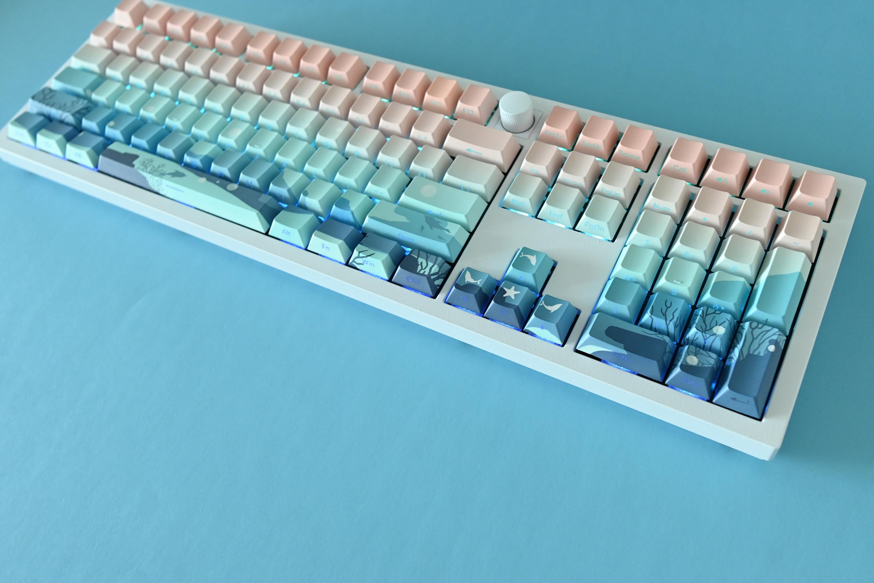 Aqua Dream Deep Ocean Theme Keycap Set: Cherry Profile, PBT - Etsy