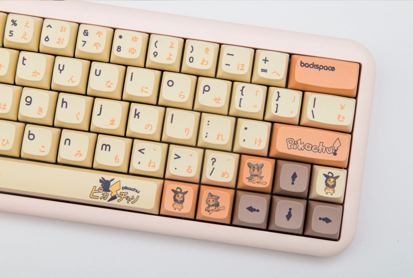 Pokemon Anime Pikachu Theme Keycap for Mechanical Keyboard - Etsy