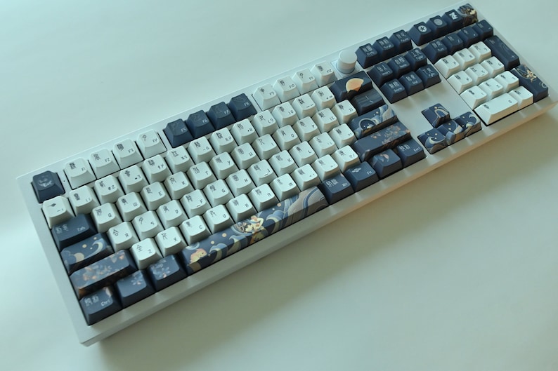 Dark Night Moon Chinese Theme Keycap Set: Cherry Profile, PBT - Etsy