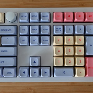 Cute Candy Dessert Pastel Theme Keycap Set, Cotton Candy Theme Keycap ...