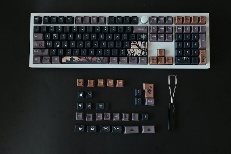 Spooky Cartoon Halloween Keycap Set: Cherry Profile, PBT - Etsy
