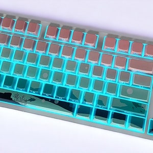 Aqua Dream Deep Ocean Theme Keycap Set for Mechanical Keyboard 125 Keys ...