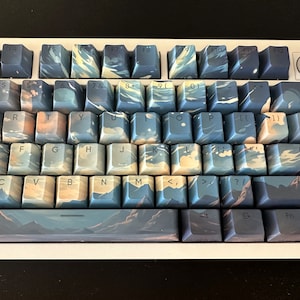 Backlit Space Night Sky Universe Theme Keycap Set for Mechanical ...